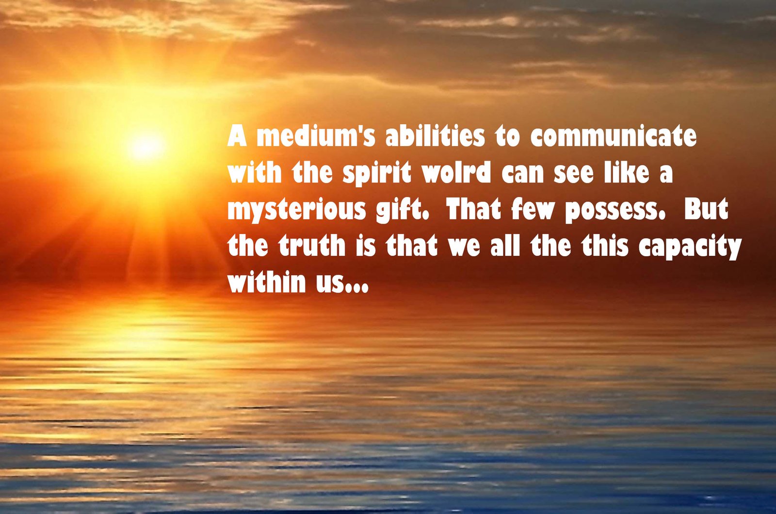 Mediumship Clairvoyant Development with Tony The Healing Medium ...